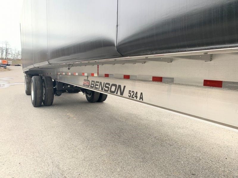 2023 BENSON 48X102 ALUMINUM FLATBED W/ CONESTOGA TARP - Reno's Trailer ...